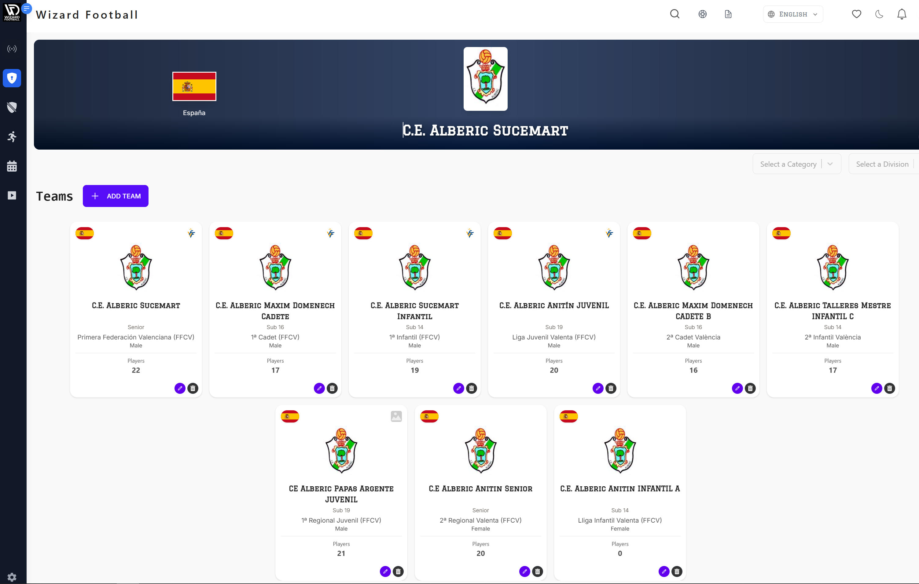 Wizard | Live Stream & Record Sports Events in HD Quality